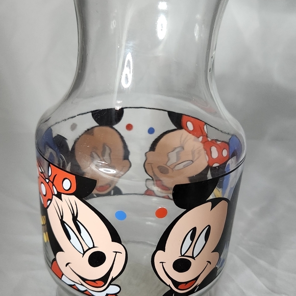 Disney | Kitchen | Vintage Disney Mickey Minnie Donald Juice Pitcher ...
